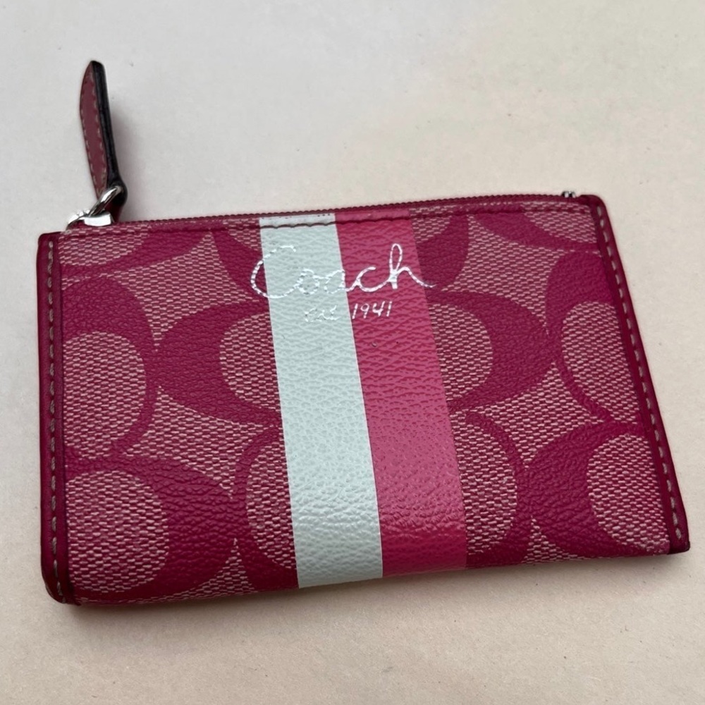 Coach Mini Skinny Signature Stripe - Gem